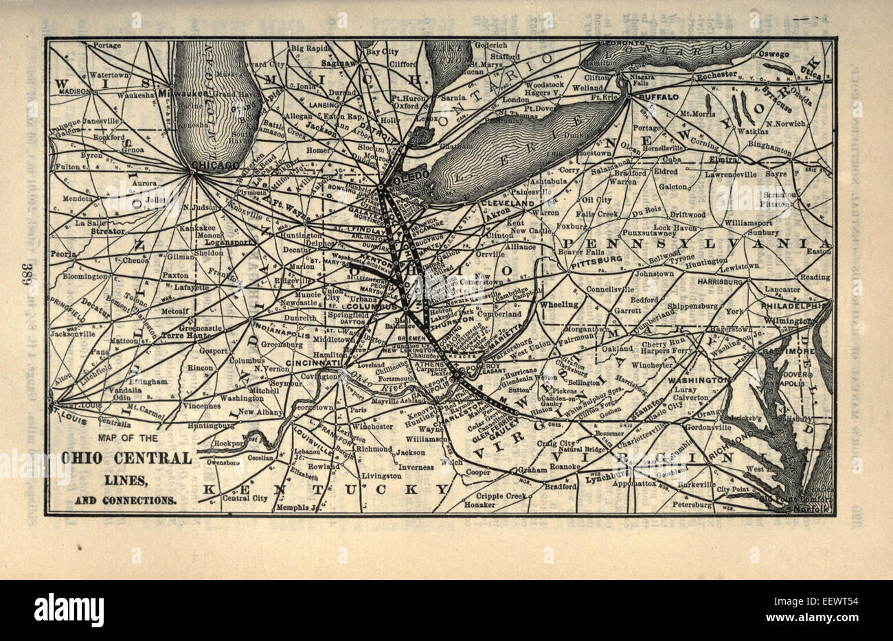 Toledo ohio map hi-res stock photography and images - Alamy