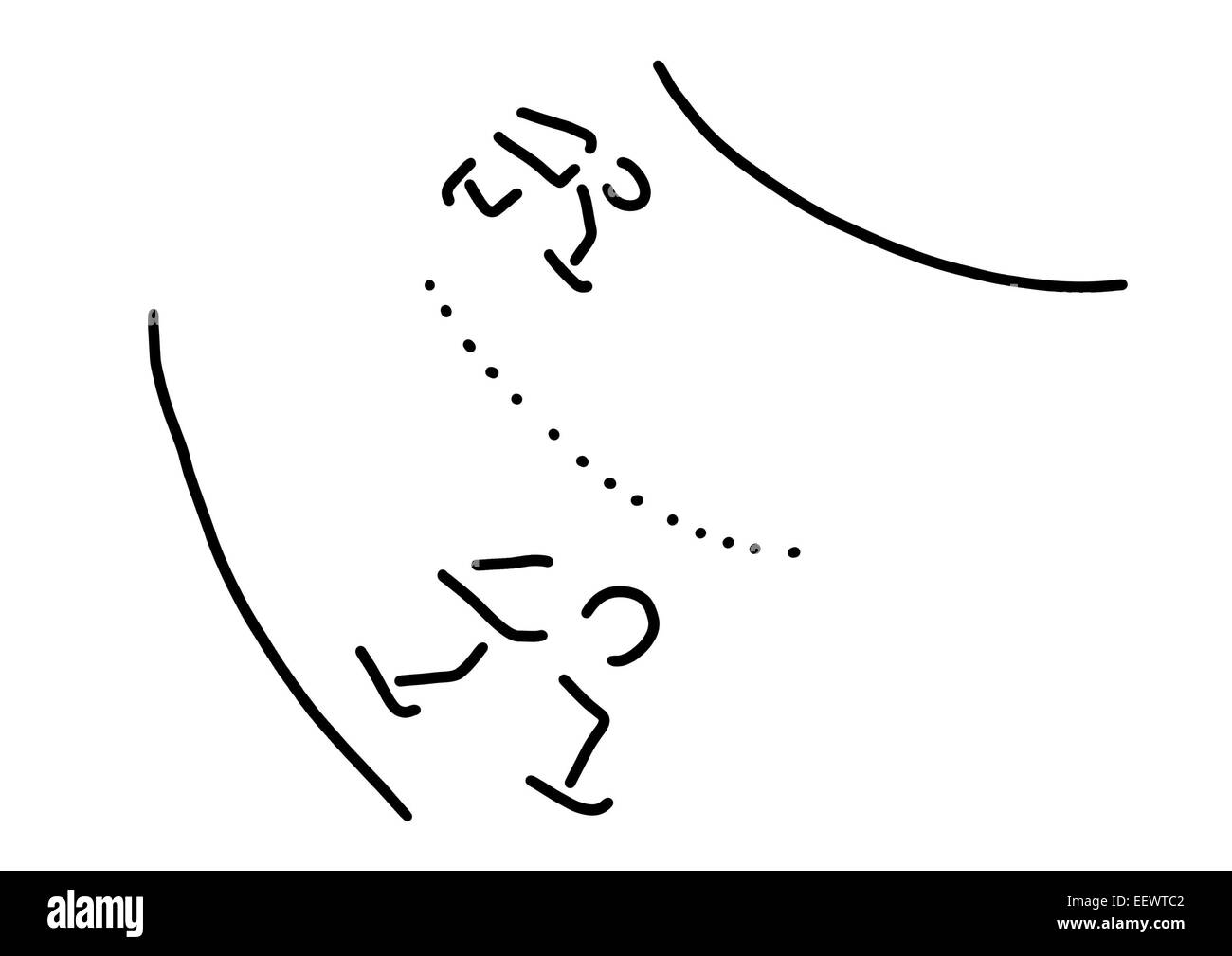 Speed skating pictogram hi-res stock photography and images - Alamy