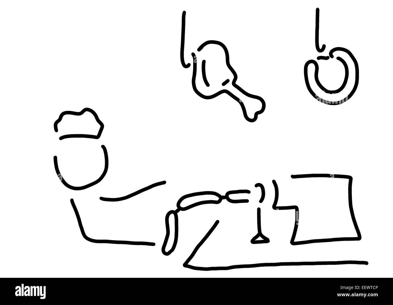 Butcher comic hi-res stock photography and images - Alamy