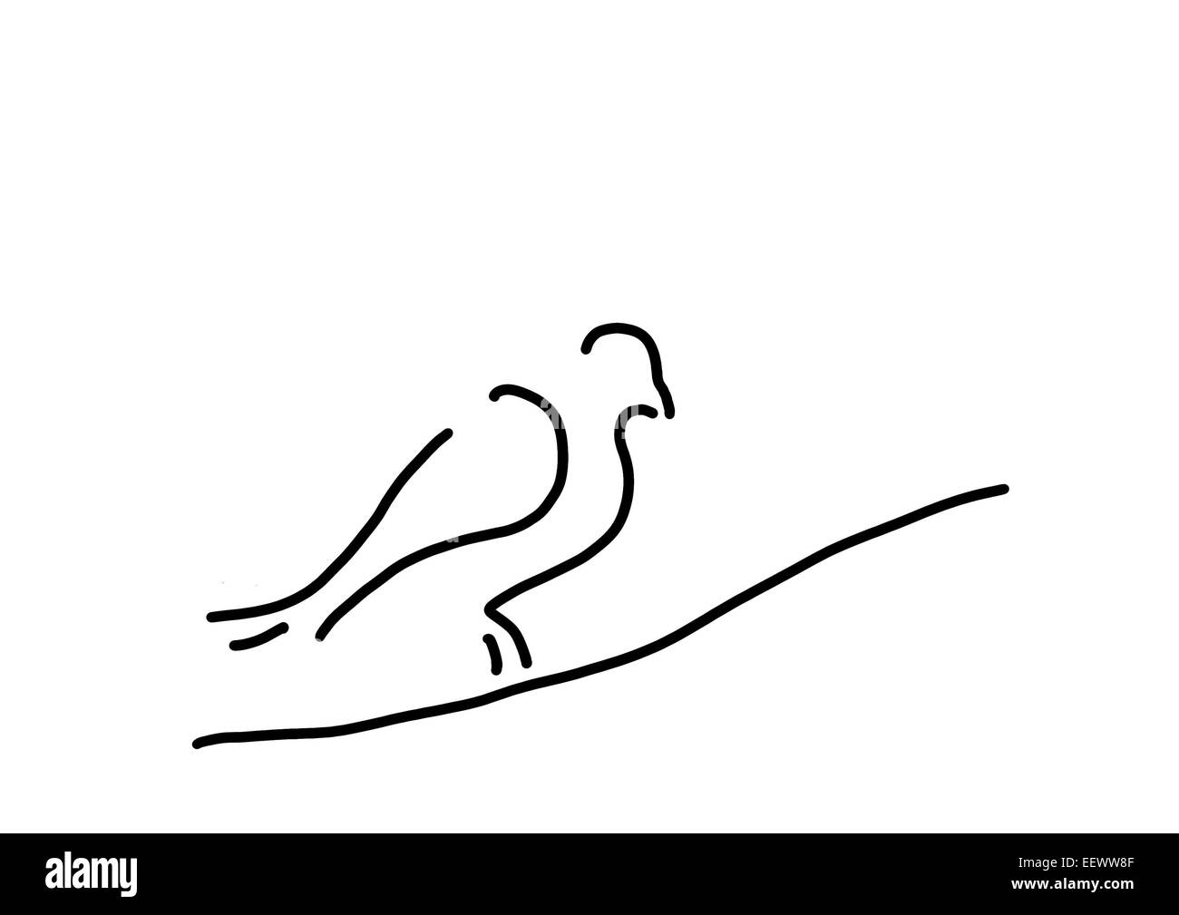 Deaf bird Black and White Stock Photos & Images - Alamy