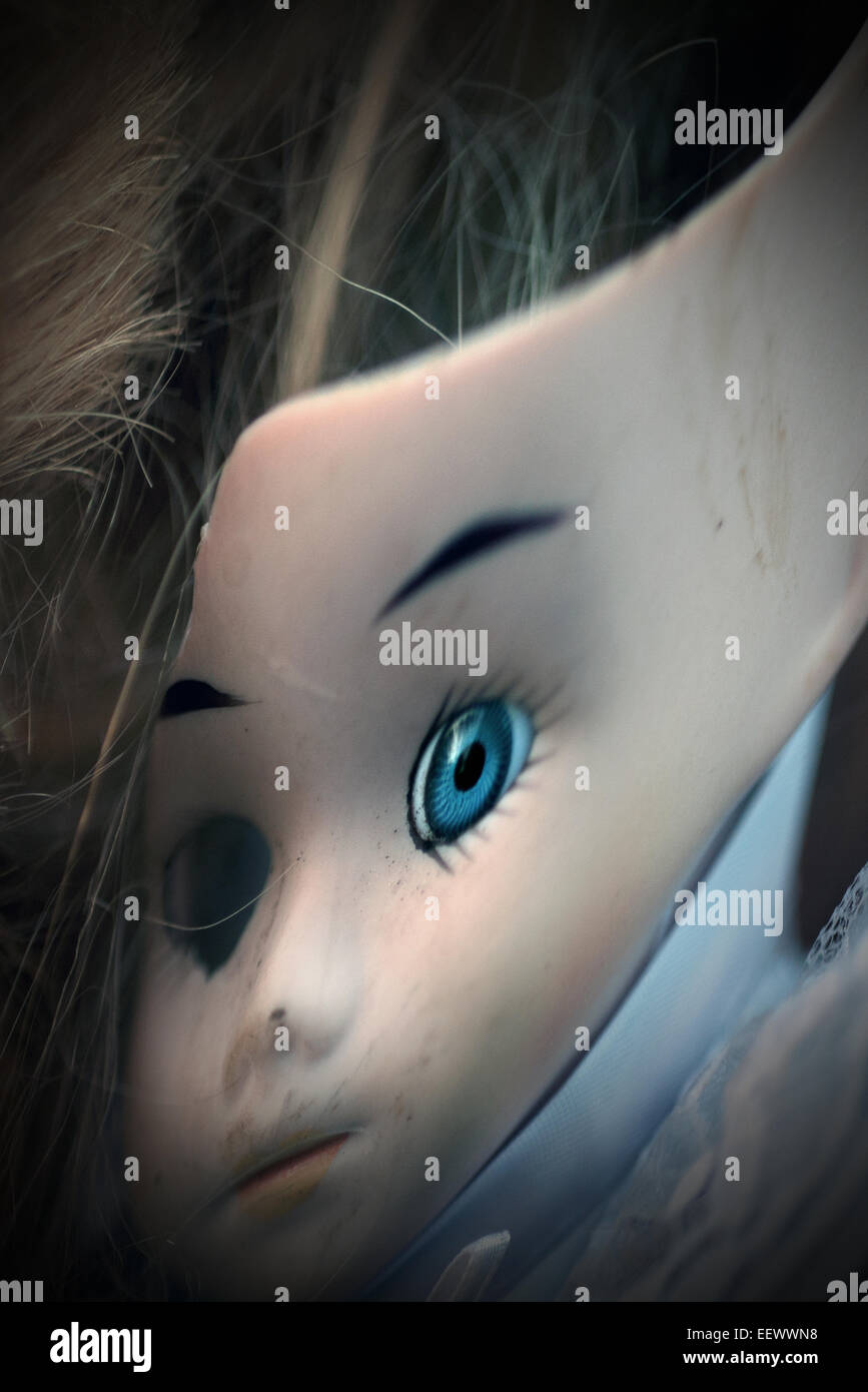 distorted childs doll Stock Photo - Alamy