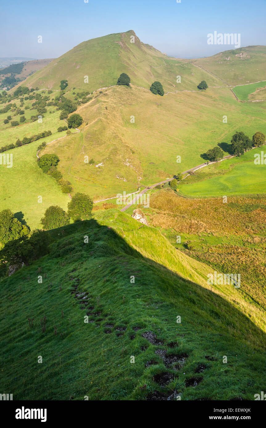 Path leading down the steep edge of Parkhouse hill leading toward ...