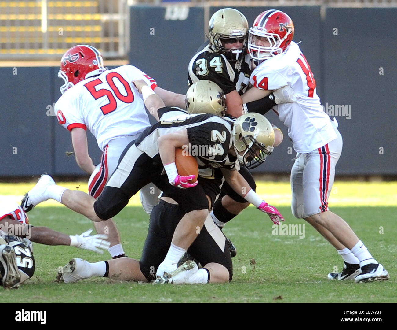 Hartford, CT USA- Hand's Kevin Frey looks for room through the New ...