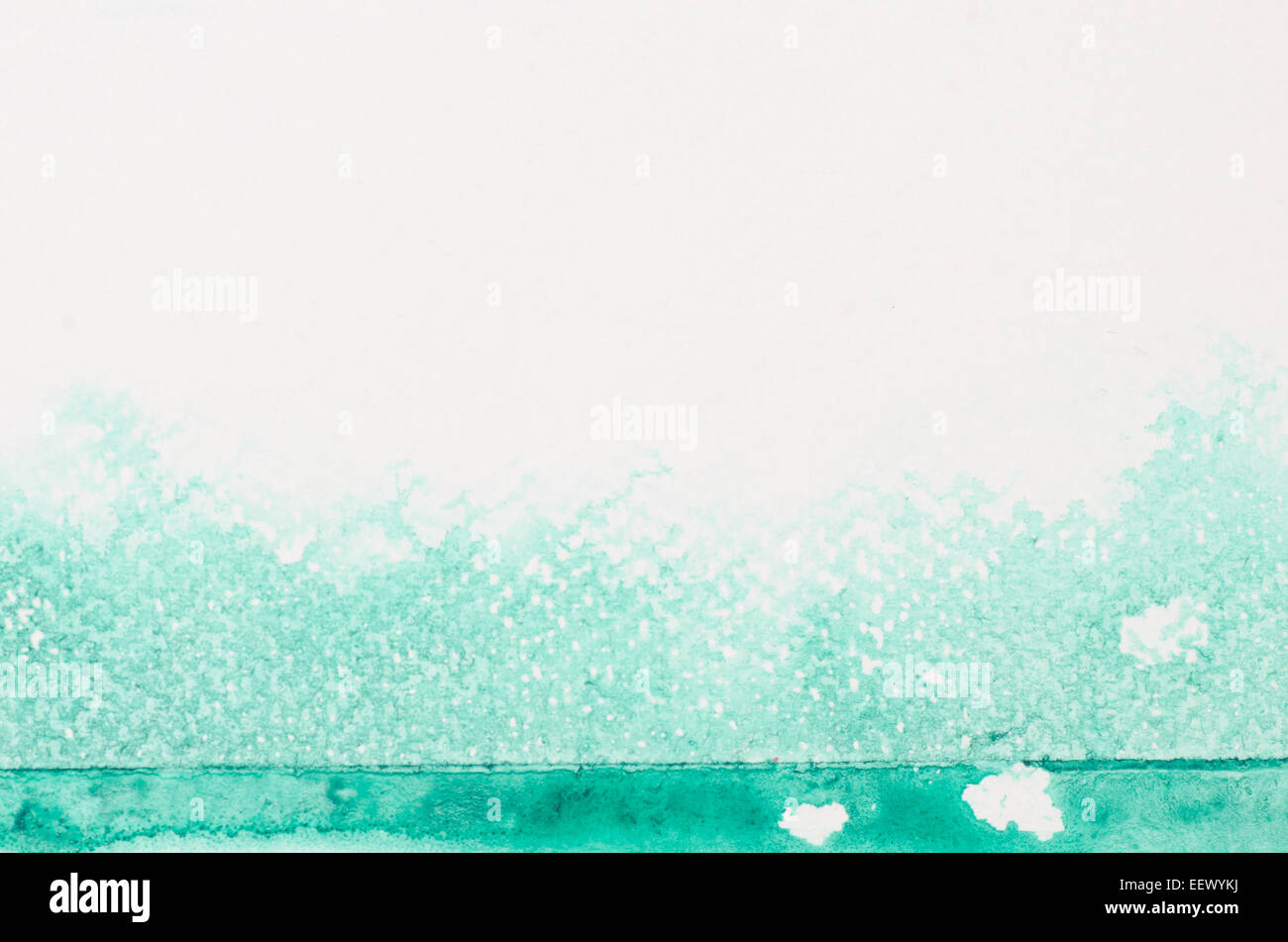 turquoise watercolor painting background texture Stock Photo - Alamy