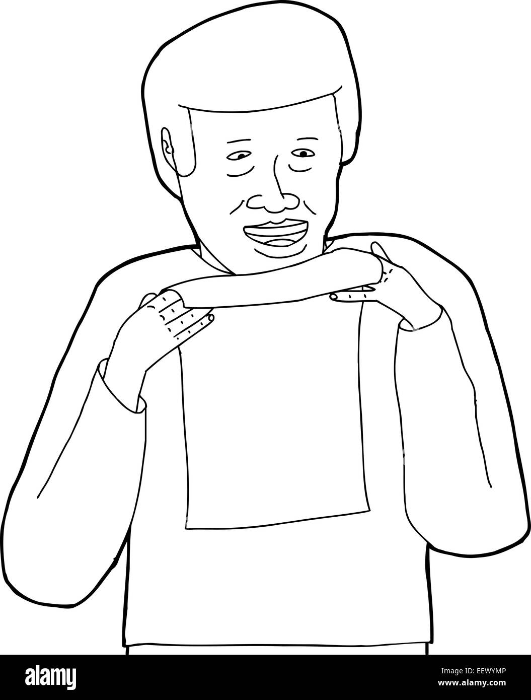 Cheerful black man Black and White Stock Photos & Images - Alamy