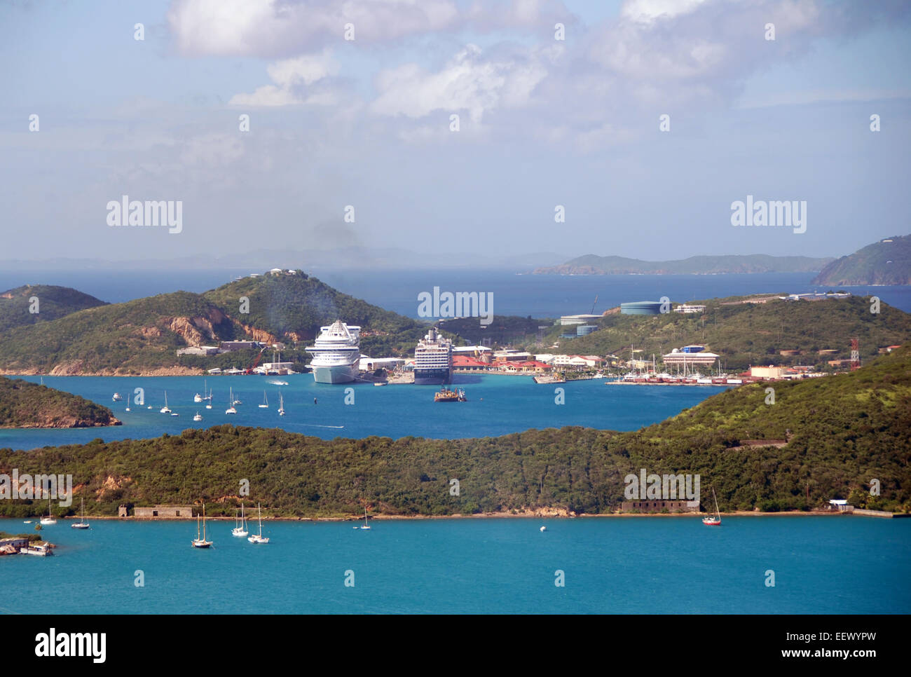 Aerial view of Saint Thomas, US Virgin Islands Stock Photo - Alamy