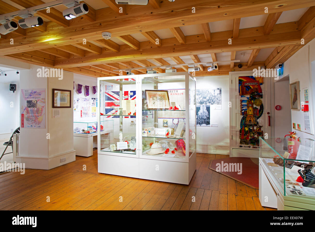 Displays in Penrith and Eden Museum, Cumbria, England UK Stock Photo ...