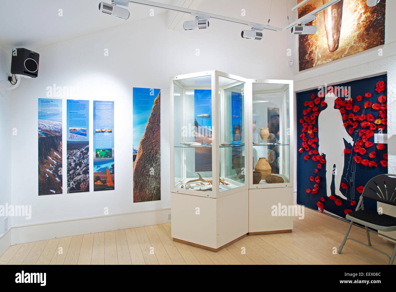 Displays in Penrith and Eden Museum, Cumbria, England UK Stock Photo ...