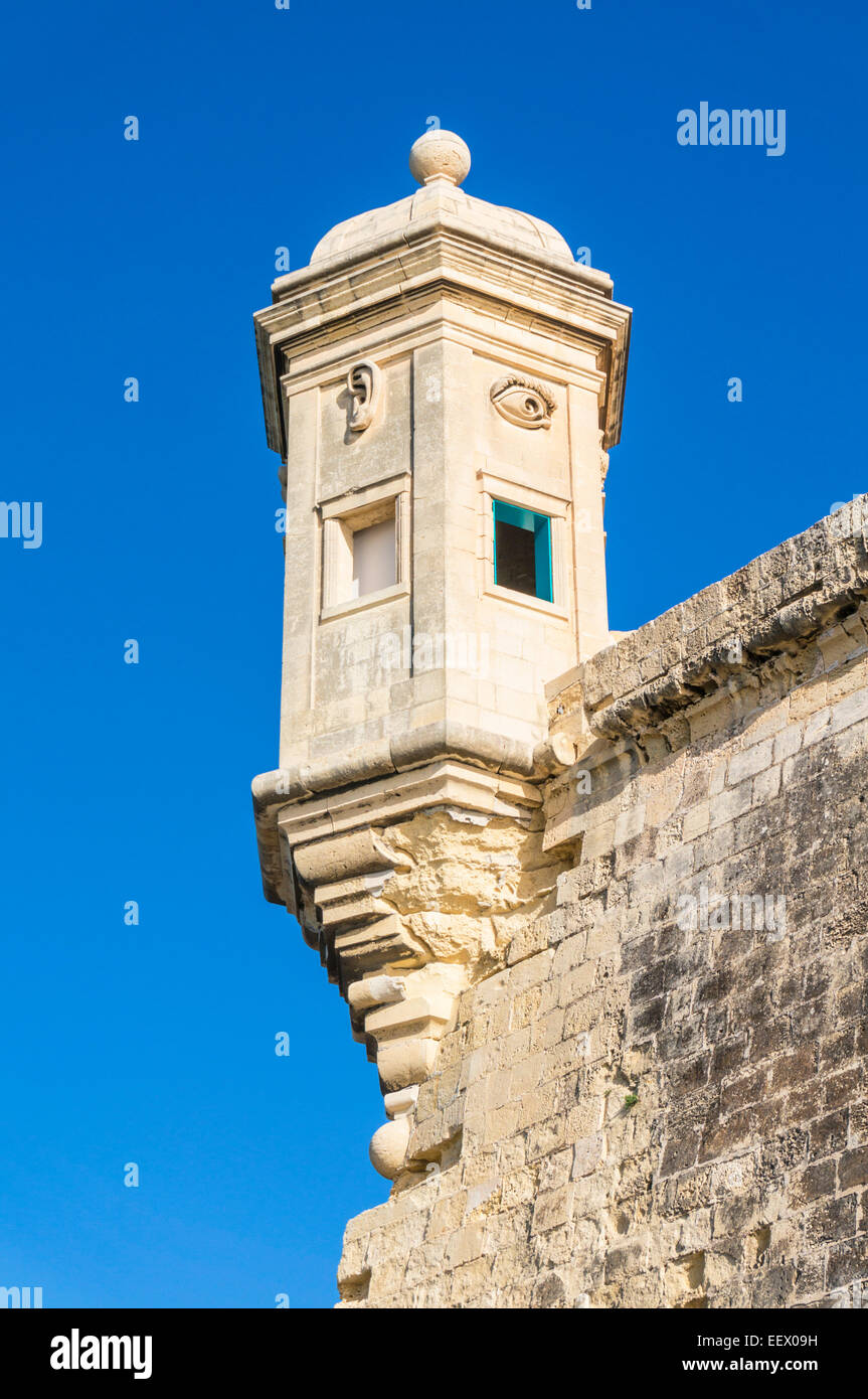 Vedette watchtower or gardjola Safe Haven Garden Senglea Malta EU ...