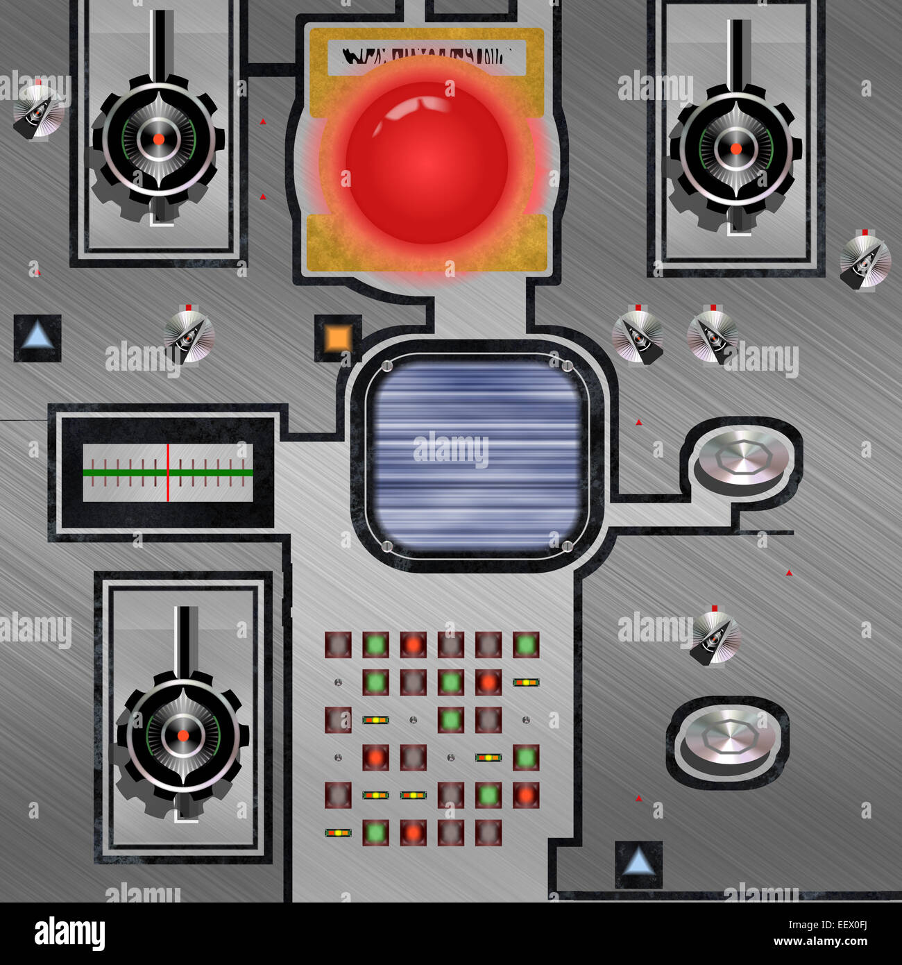 High tech instrument and control panel Stock Photo - Alamy