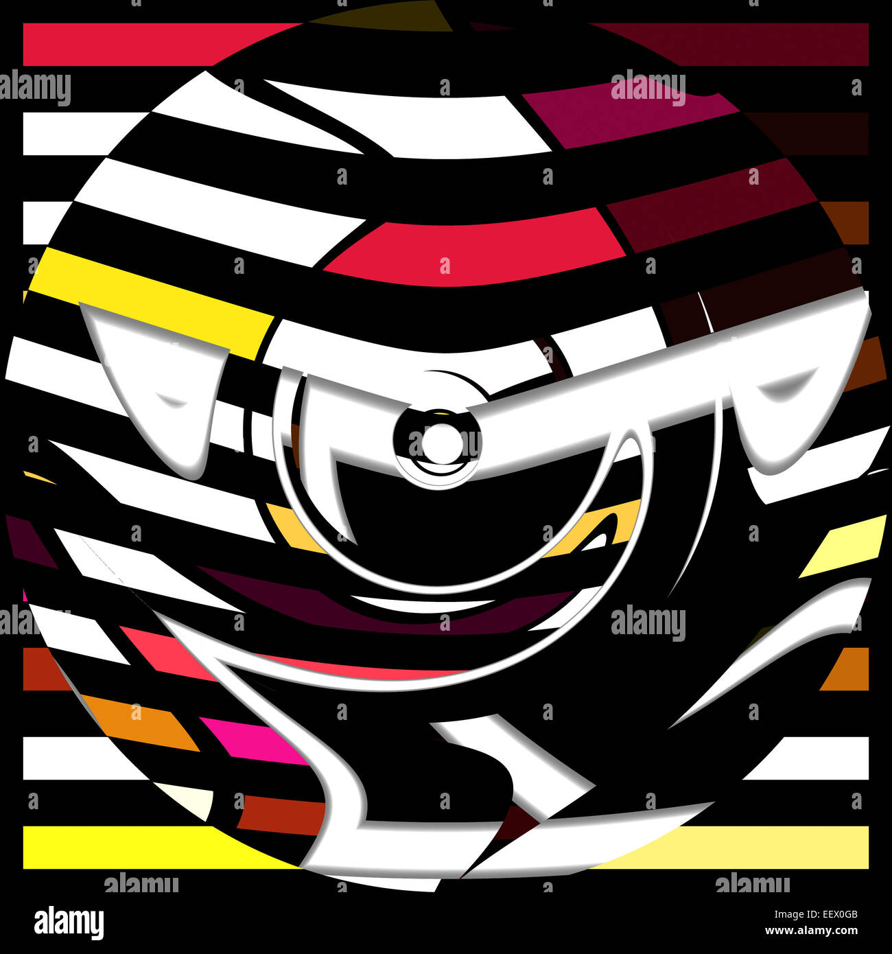 Modern art rendering generated by computer Stock Photo - Alamy