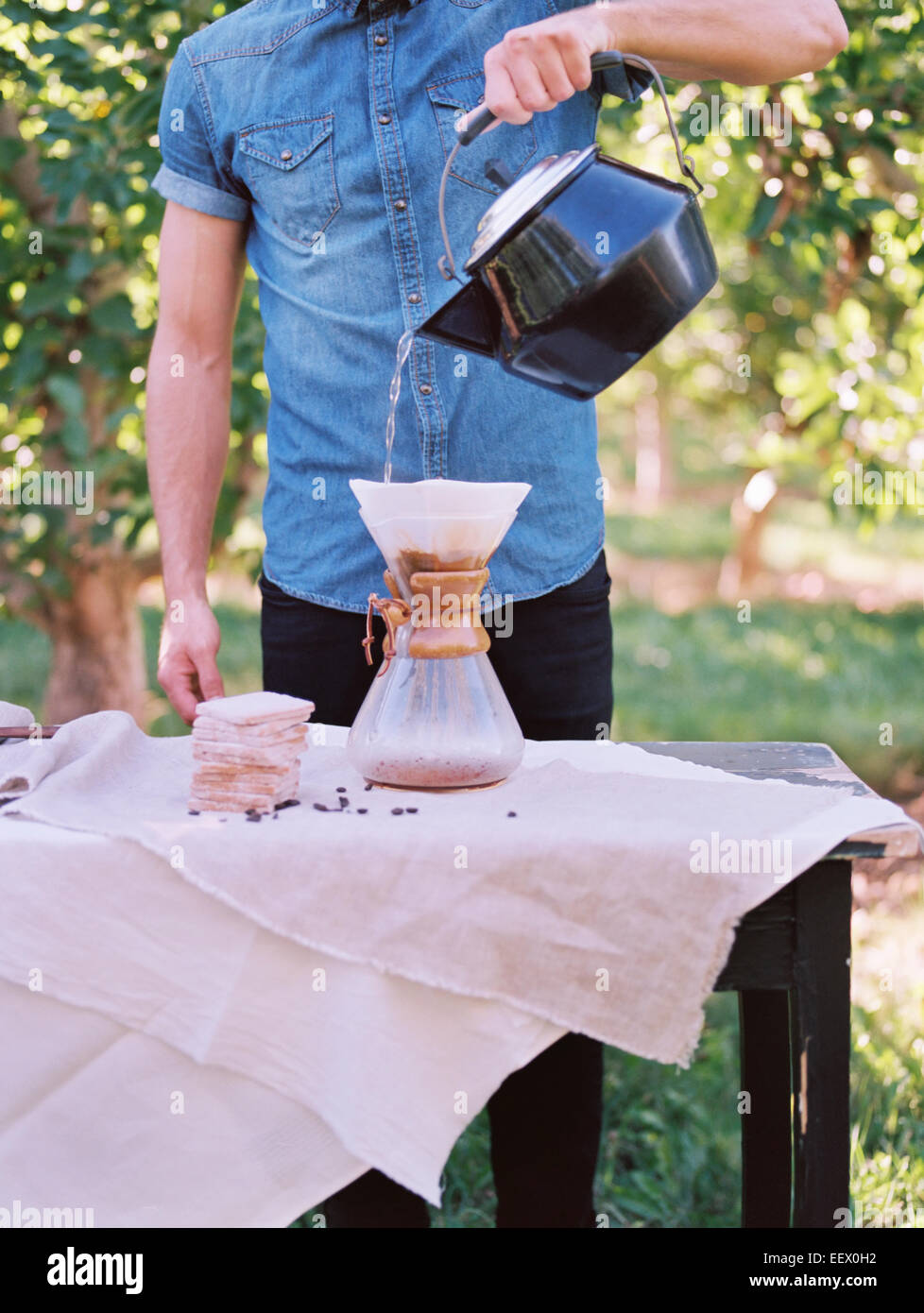 Making coffee hi-res stock photography and images - Alamy