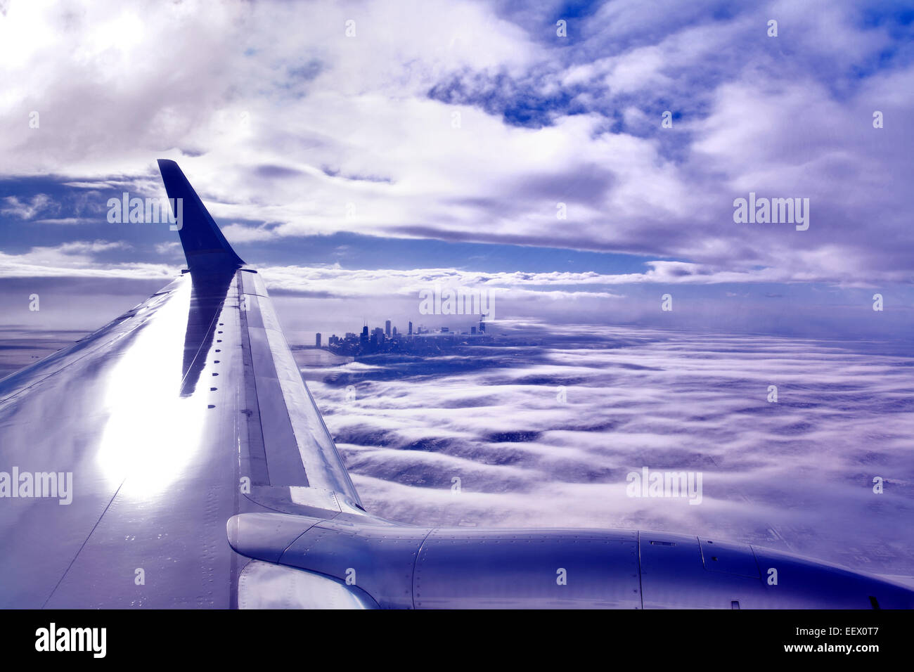Flying over Chicago, IL Stock Photo - Alamy