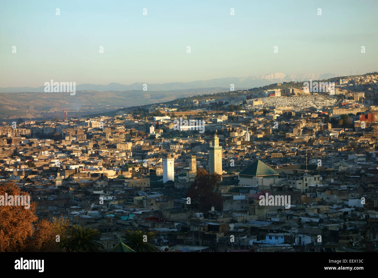 Medina in fes aerial top view hi-res stock photography and images - Alamy