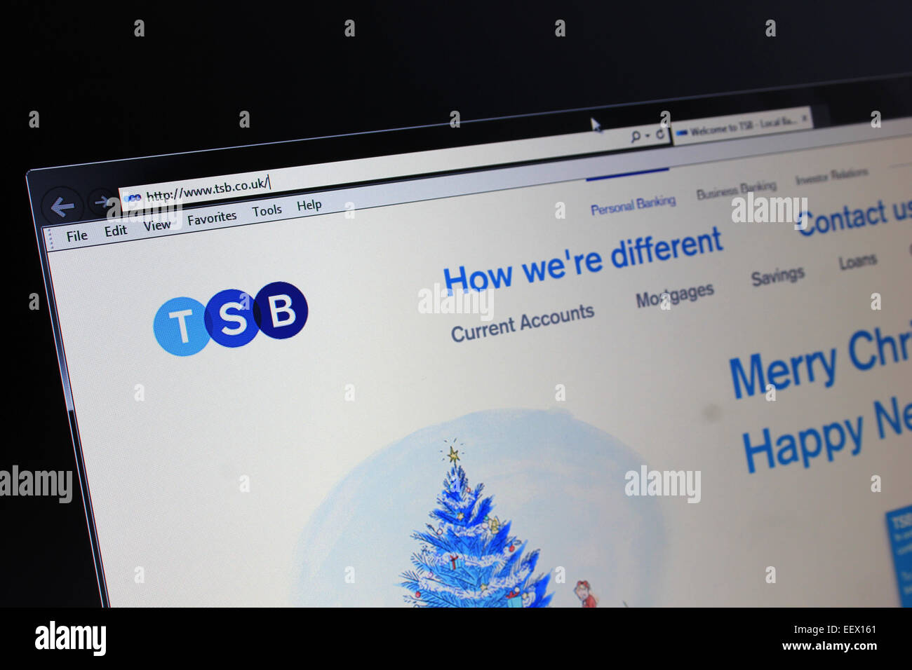 TSB bank online Stock Photo - Alamy