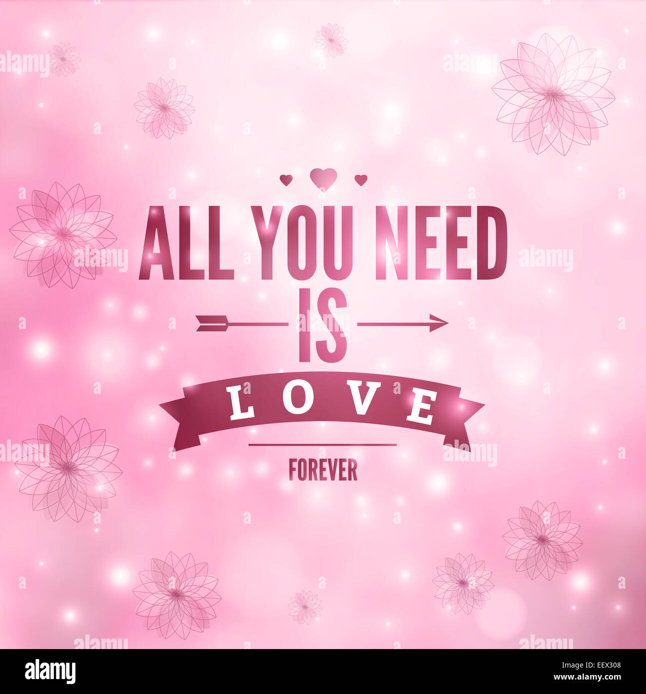 Love forever vector Stock Photo - Alamy