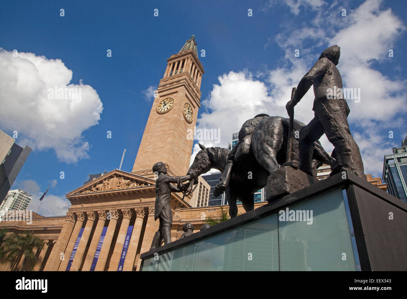 Clock tower brisbane hi-res stock photography and images - Alamy