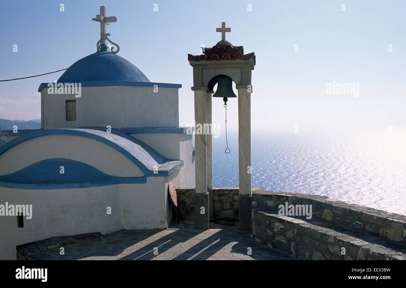 Greece, Dodecanese Islands, Karpathos, Olympos, church Stock Photo - Alamy