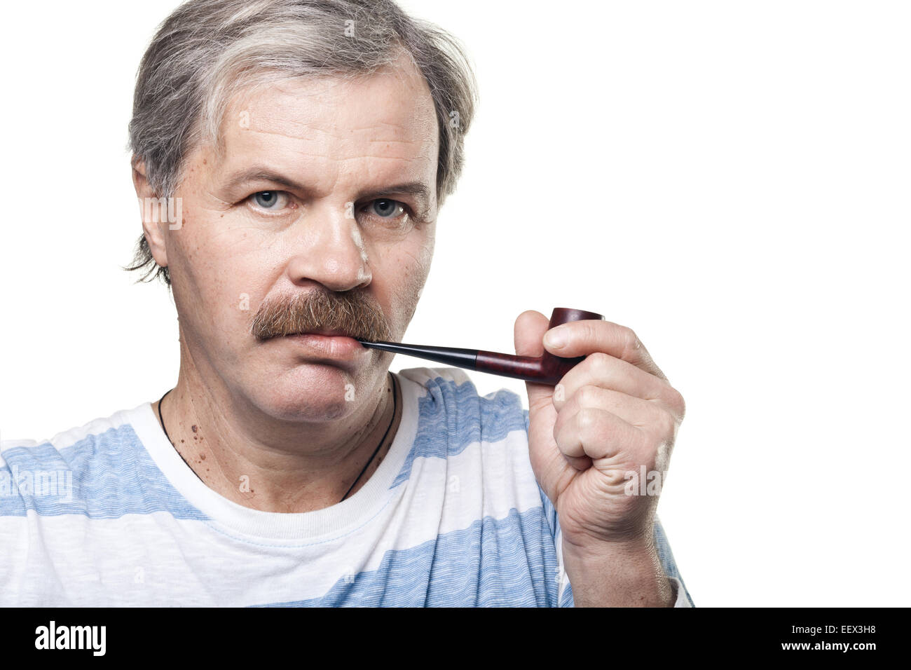 Man smoking pipe portrait on hi-res stock photography and images - Alamy