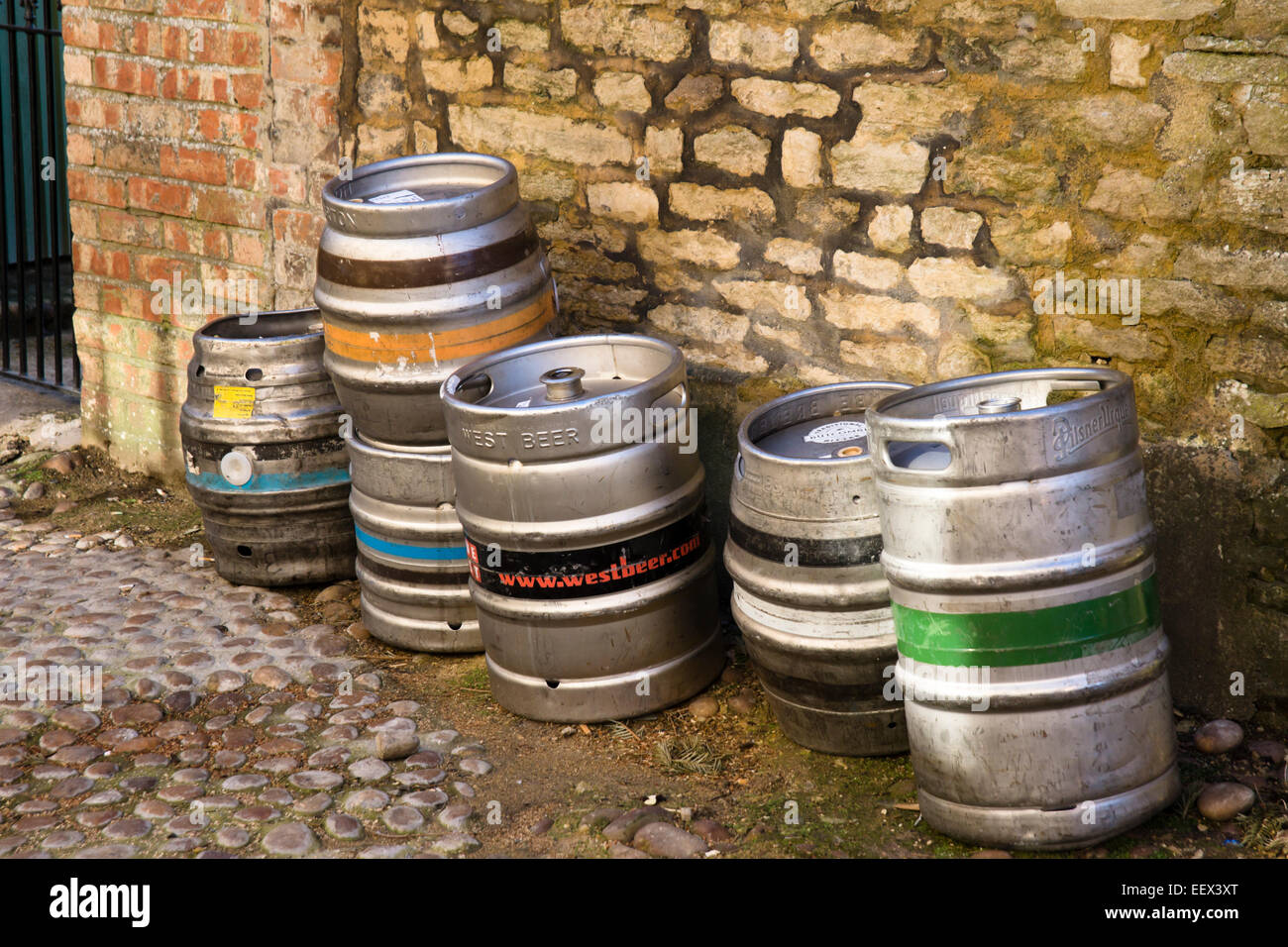 Aluminum beer barrels hi-res stock photography and images - Alamy
