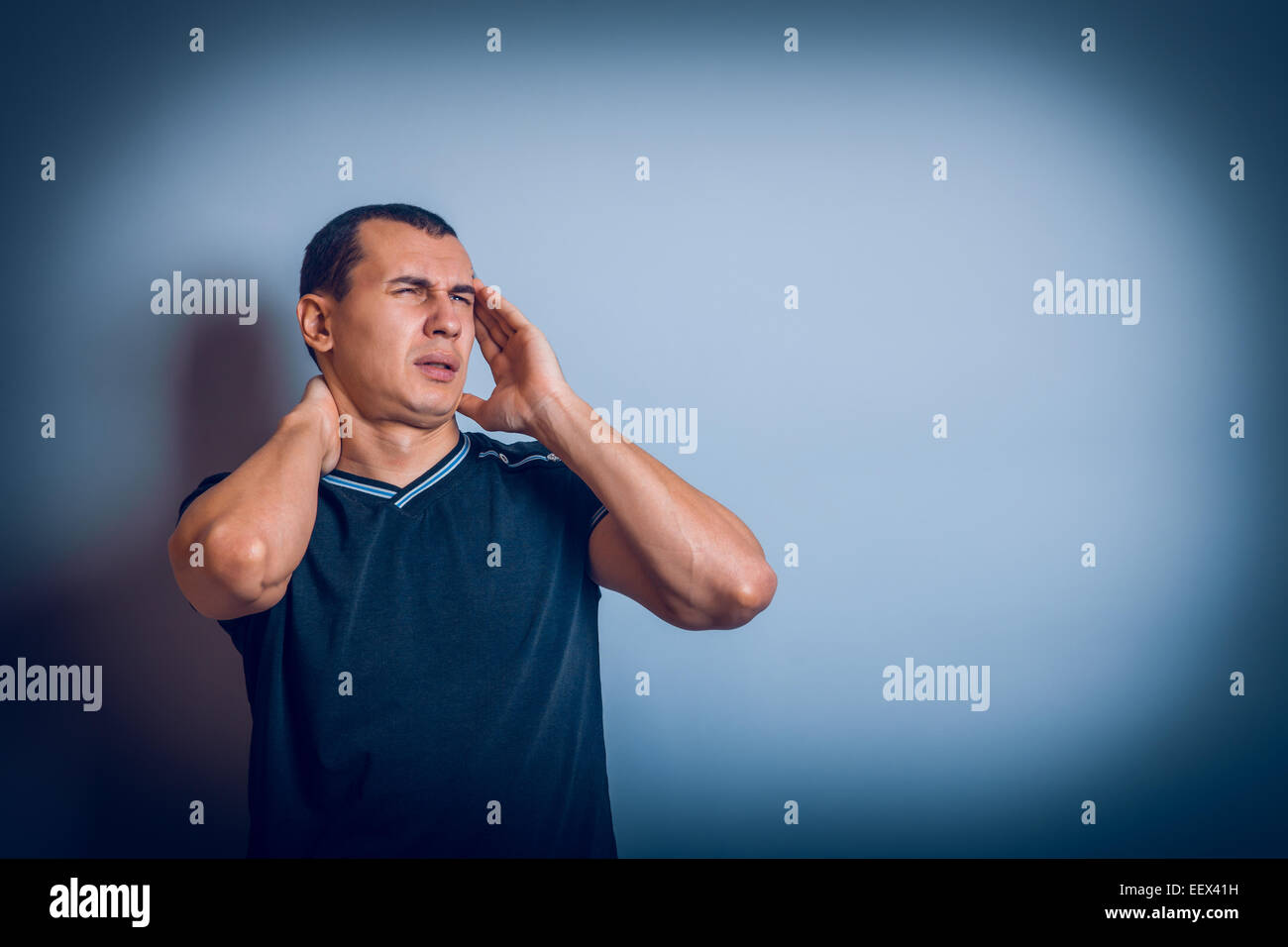 Hands behind neck hi-res stock photography and images - Alamy