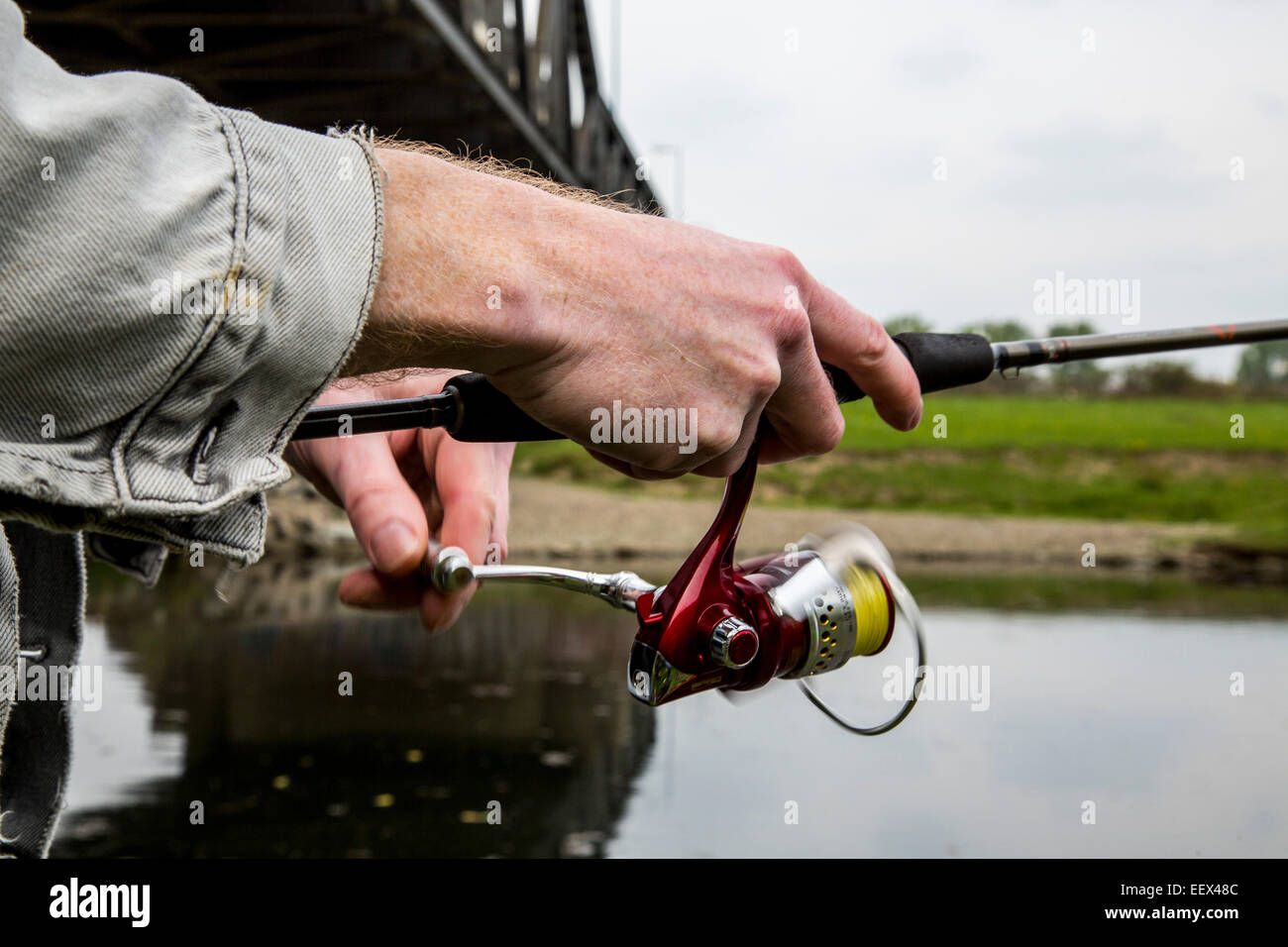 Angler with rod hi-res stock photography and images - Alamy