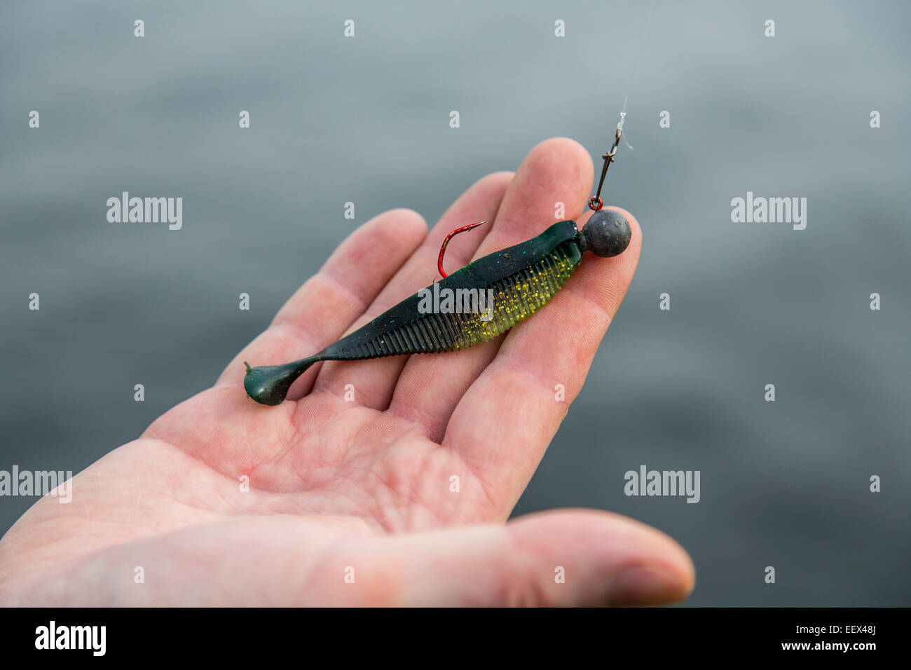 bait for sport fishing Stock Photo - Alamy