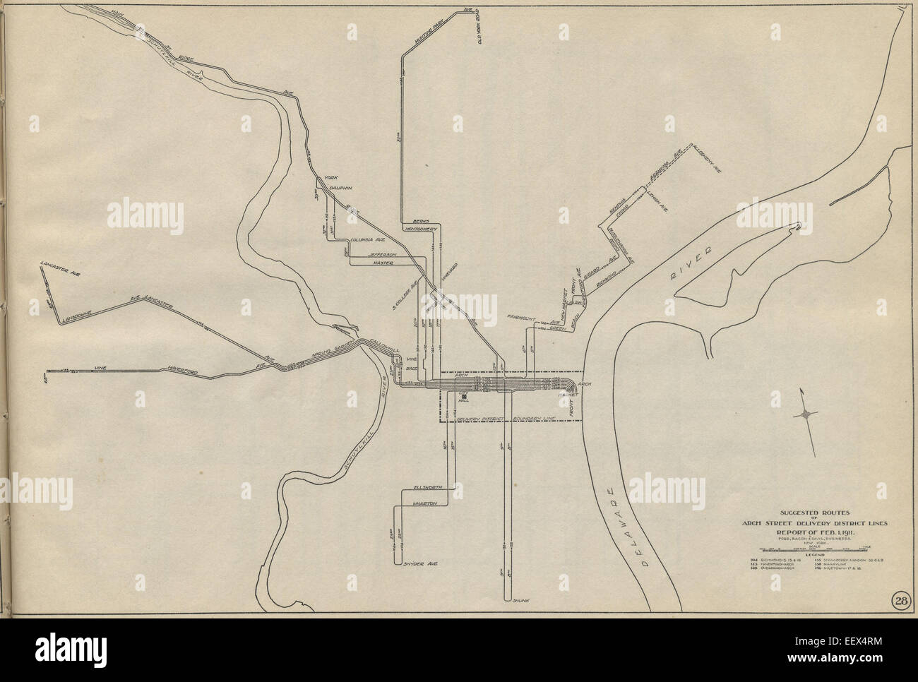 The 1911 Philadelphia streetcar map 28 illustrates the extensive ...