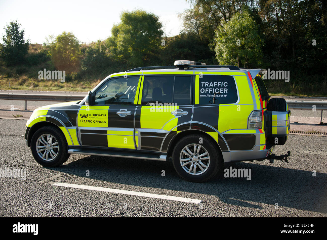 Motorway Traffic Officer Highways Agency Car RTA RTC Stock Photo - Alamy
