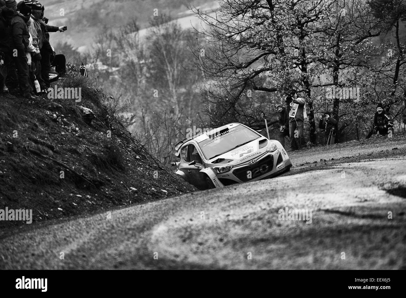 Monte carlo, Monaco. 22nd January, 2015. WRC Monte Carlo Rally, stage 1 ...