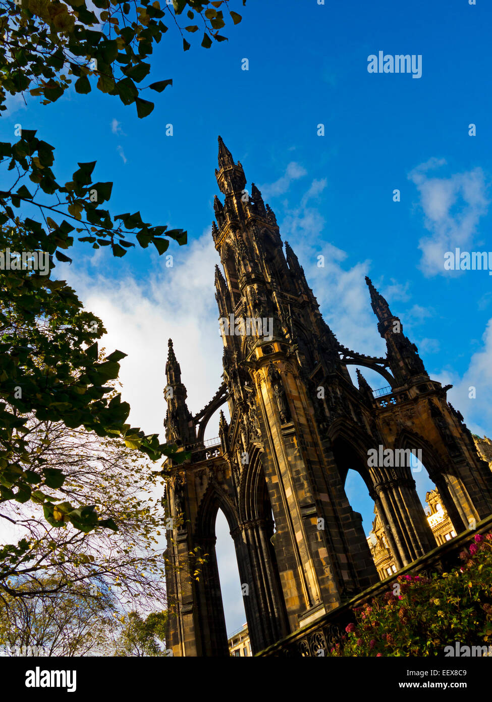 The Scott Monument a Victorian Gothic memorial to the author Sir Walter ...