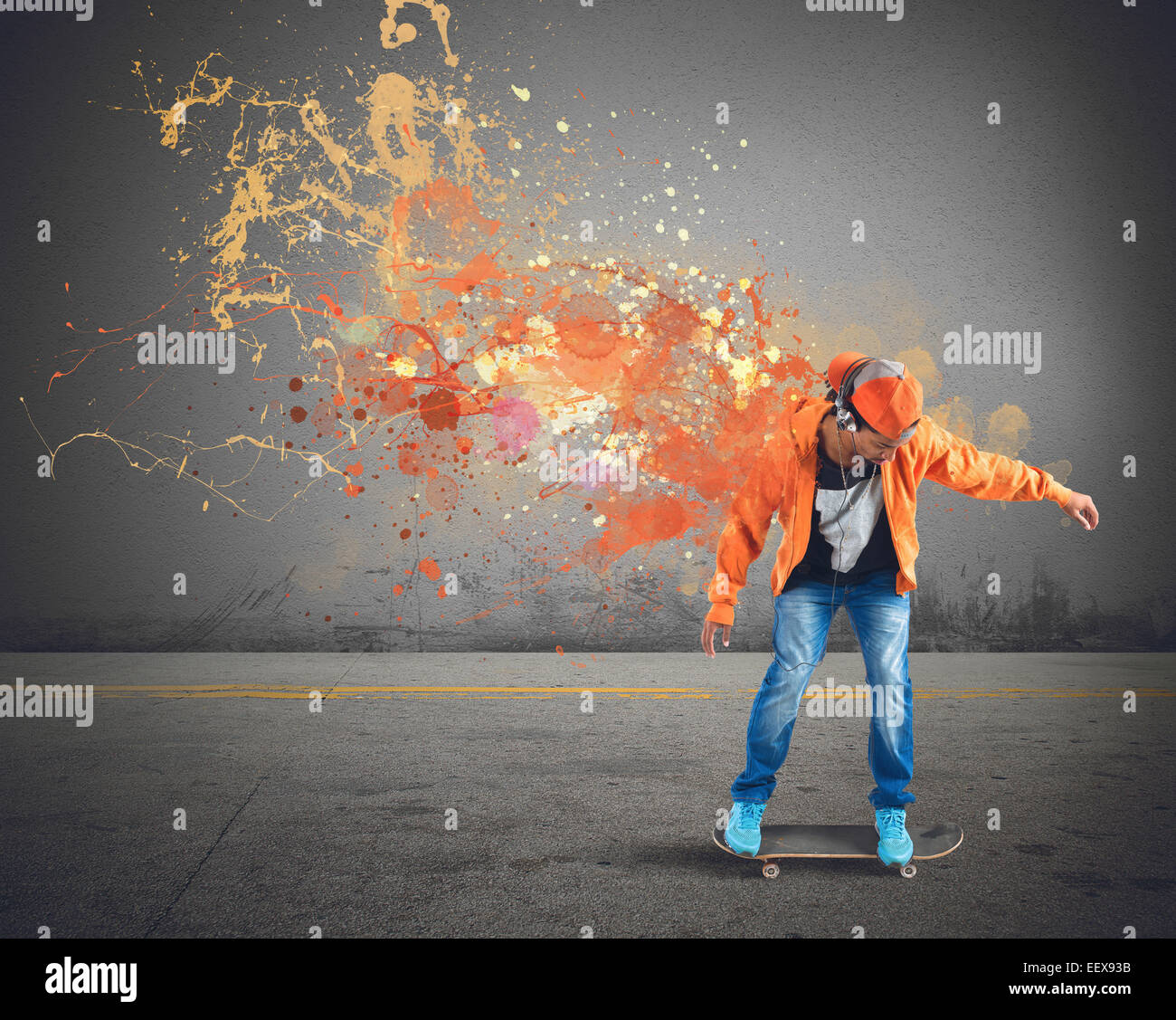 Skater background hi-res stock photography and images - Alamy
