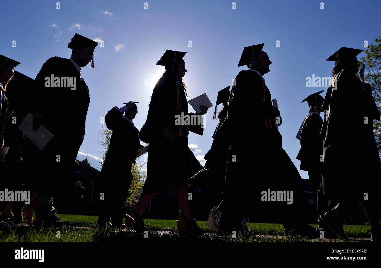 CT USA Graduates march onto campus as they ready for the 83rd ...
