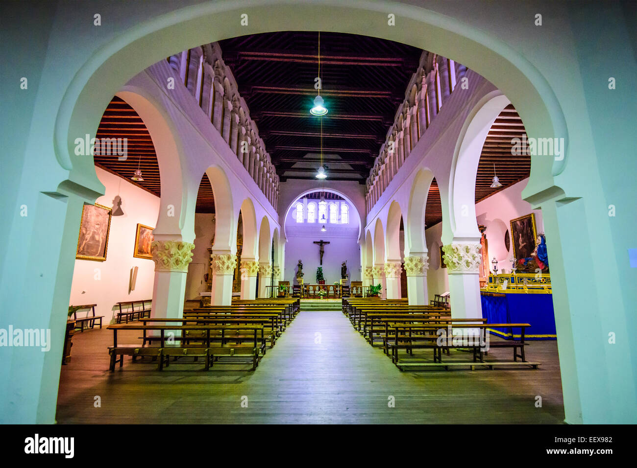 The Old Main Synagogue of Segovia, Spain. The synagogue was converted ...