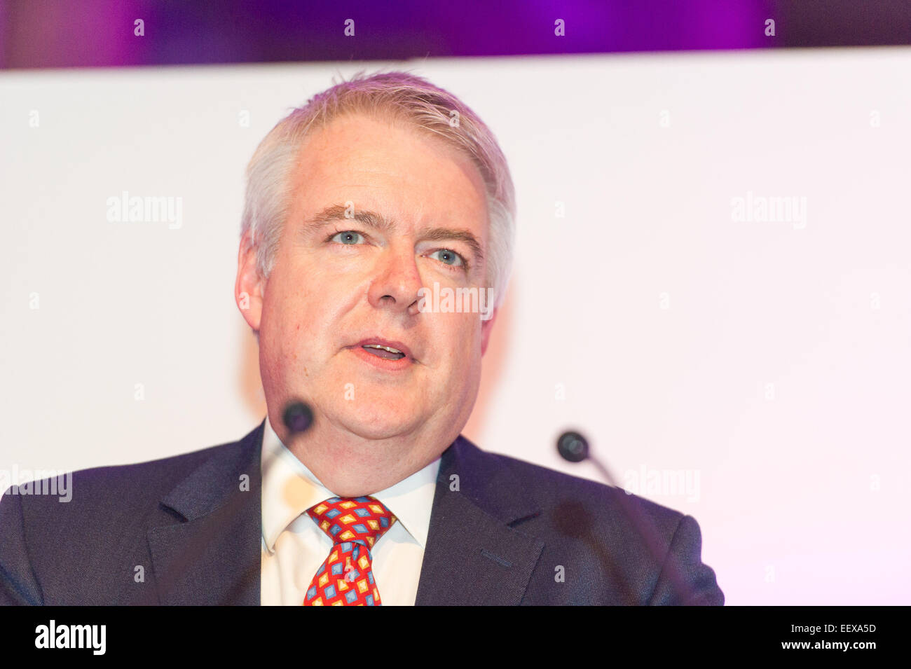 Carwyn Jones, First Minister of Wales, speaking at the Artes Mundi 6 ...