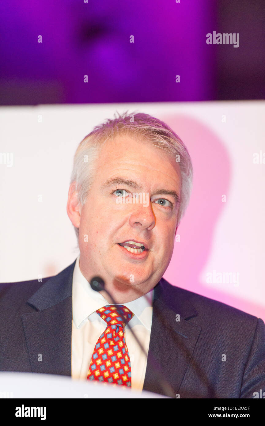 Carwyn Jones, First Minister of Wales, speaking at the Artes Mundi 6 ...