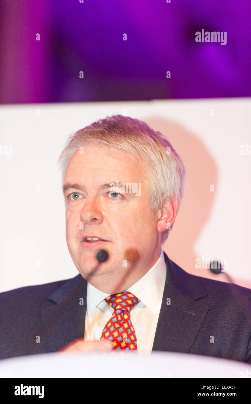 Carwyn Jones, First Minister of Wales, speaking at the Artes Mundi 6 ...