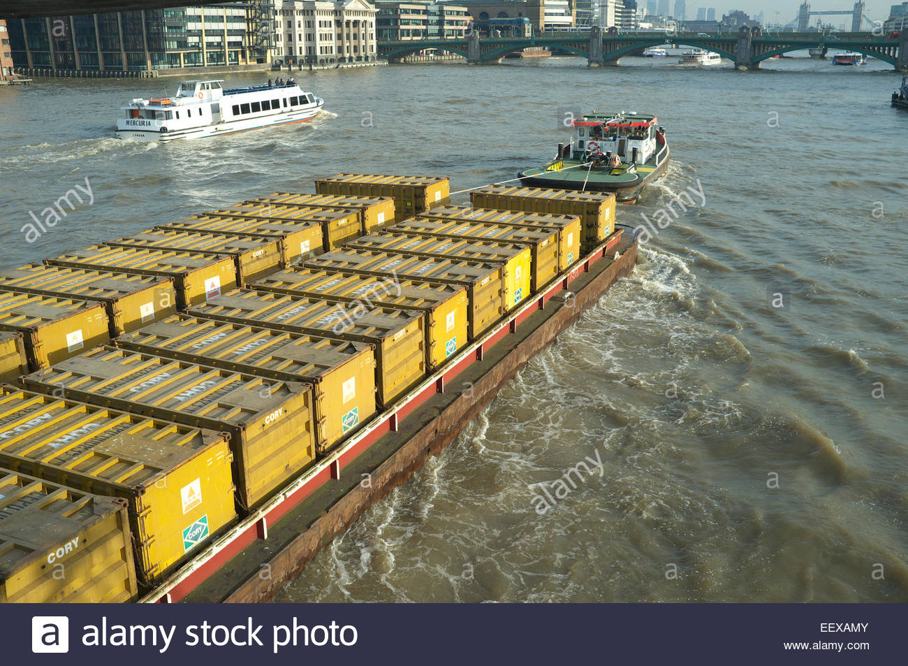River Thames Barge Waste High Resolution Stock Photography and Images ...