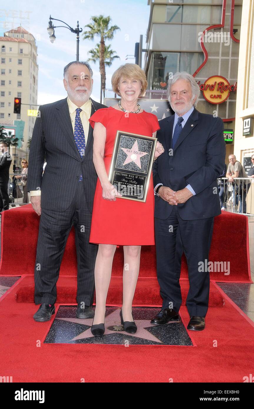 Los Angeles, CA, USA. 22nd Jan, 2015. Francis Ford Coppola, Dagmar Dolby, Sid Ganis at the ...