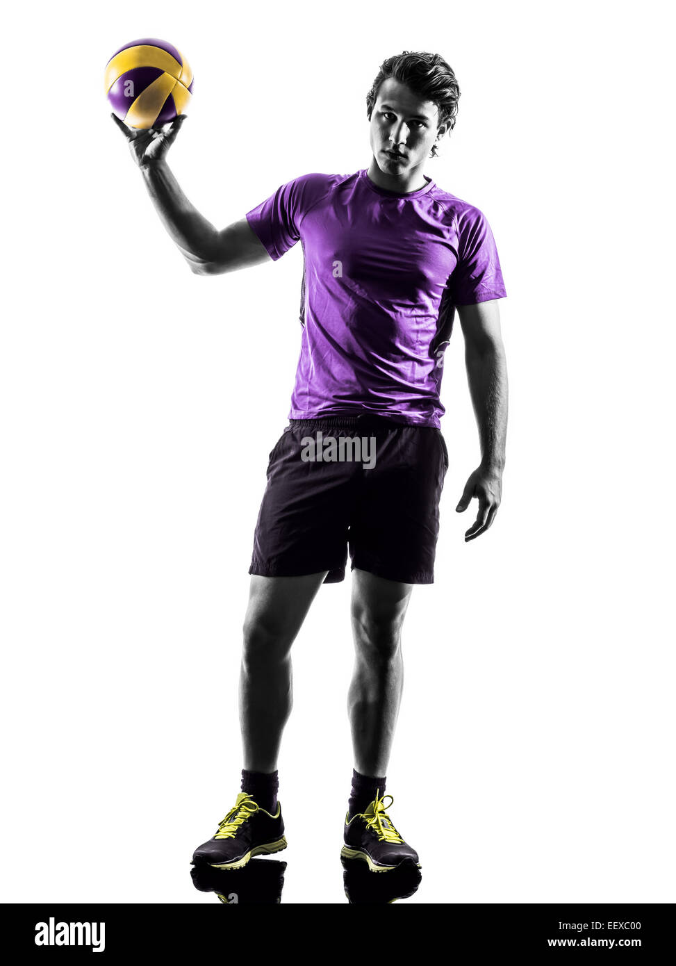 One male volleyball player Cut Out Stock Images & Pictures - Alamy