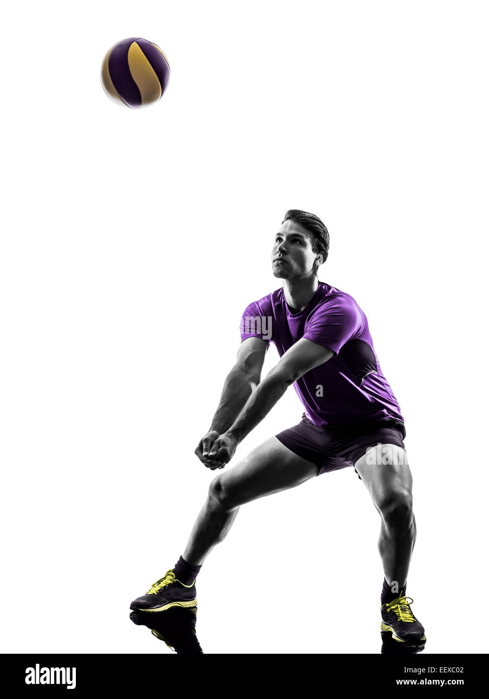 One male volleyball player Cut Out Stock Images & Pictures - Alamy