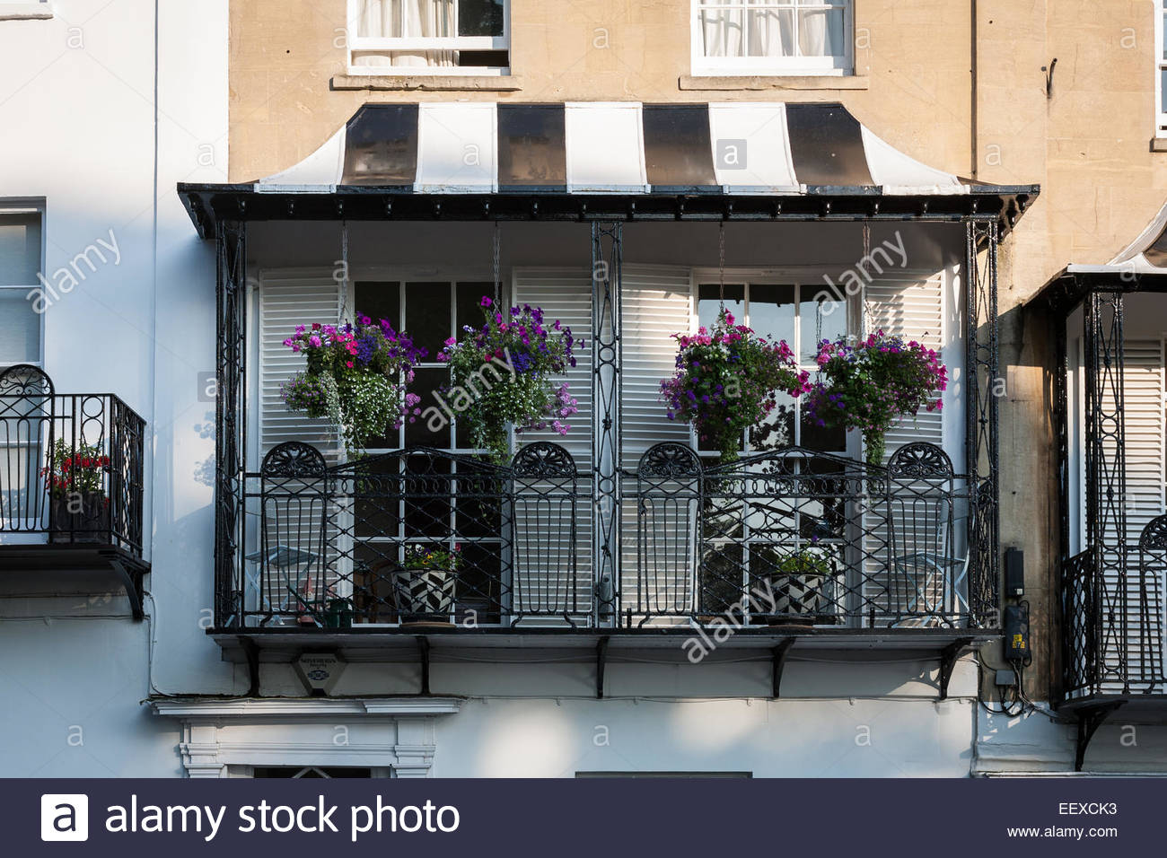 Georgian Balcony Terrace Stock Photos & Georgian Balcony Terrace Stock ...