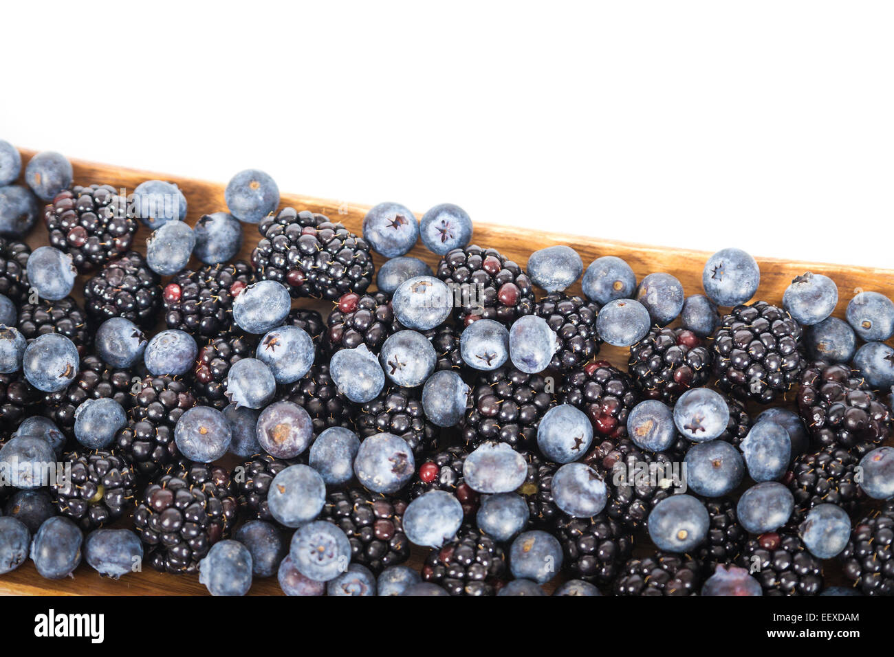 Blueberry and blackberry Stock Photo - Alamy
