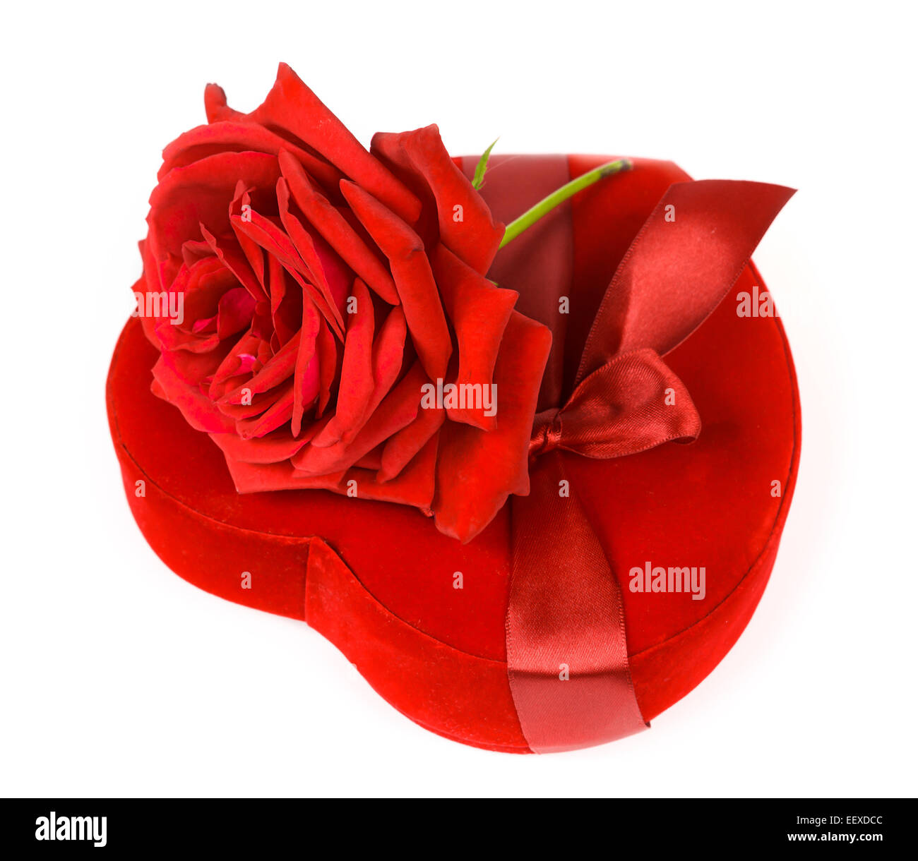 Valentine´s day composition red Cut Out Stock Images & Pictures - Alamy
