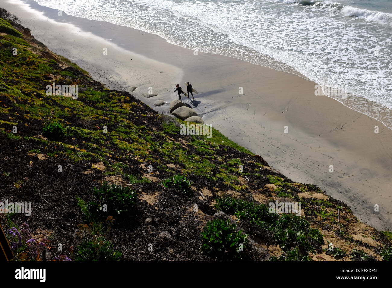 Walking on the beach and Surfing at the Grandview beach access in ...