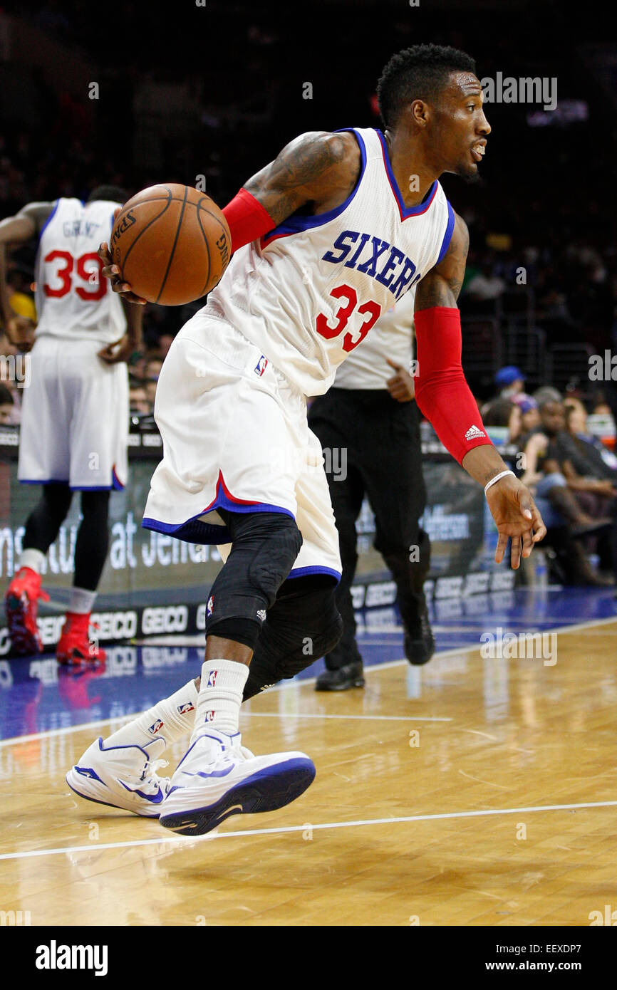 January 21, 2015: Philadelphia 76ers forward Robert Covington (33) in ...