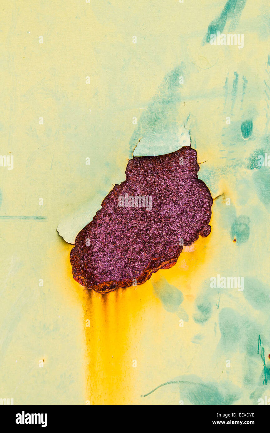 Surface of the metal peeling and rusting Stock Photo - Alamy