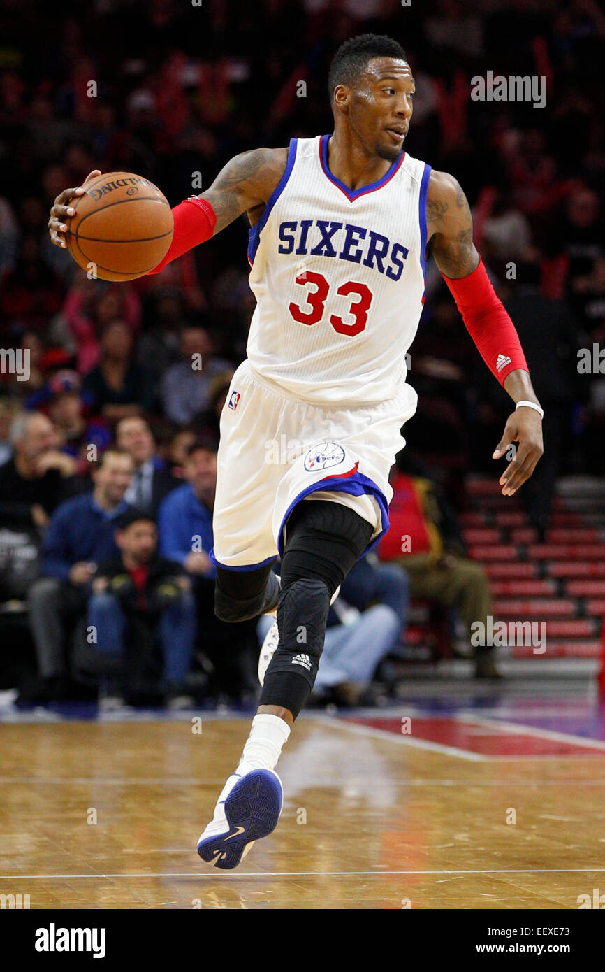 January 21, 2015: Philadelphia 76ers forward Robert Covington (33) in ...