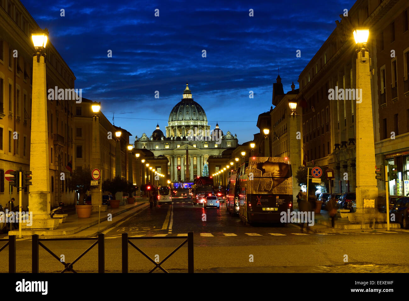 The road up to St Peters square Stock Photo - Alamy