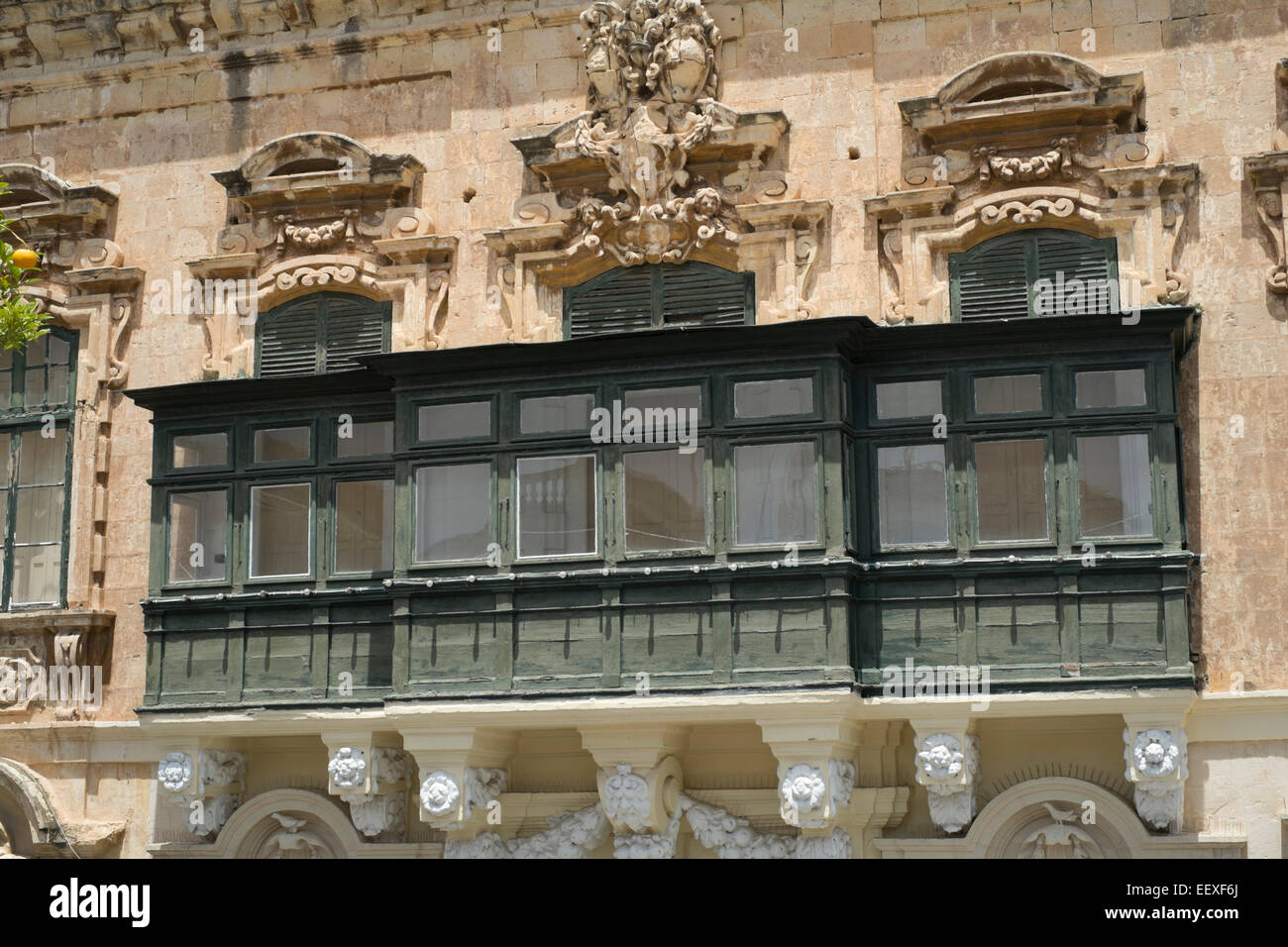 Baroque buildings on Archbishop Street overlooking St George's Square ...